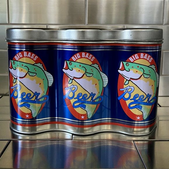 Other | Big Bass Beer Aluminum Six Pack Holder With Lid New | Poshmark